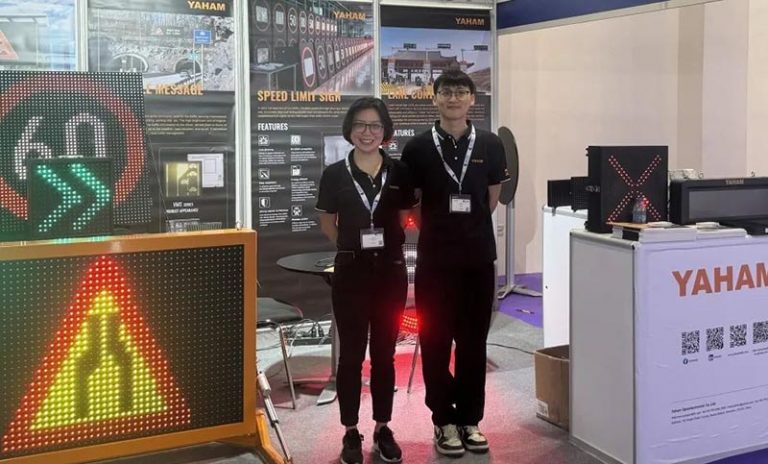 LED Traffic Signs From Yaham Traffic Shine At Intermobility Expo-Yaham